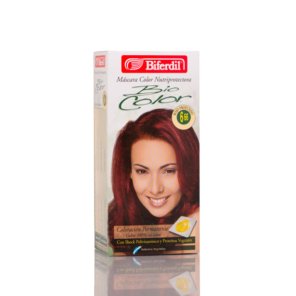 Kit de coloracion bio color 6.66 rojo profundo
