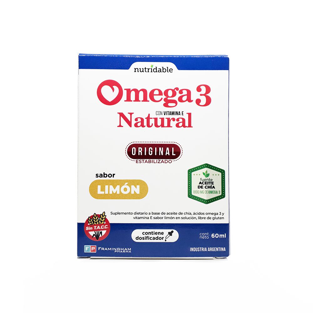 Omega 3 sabor limon gotas por 60 ml