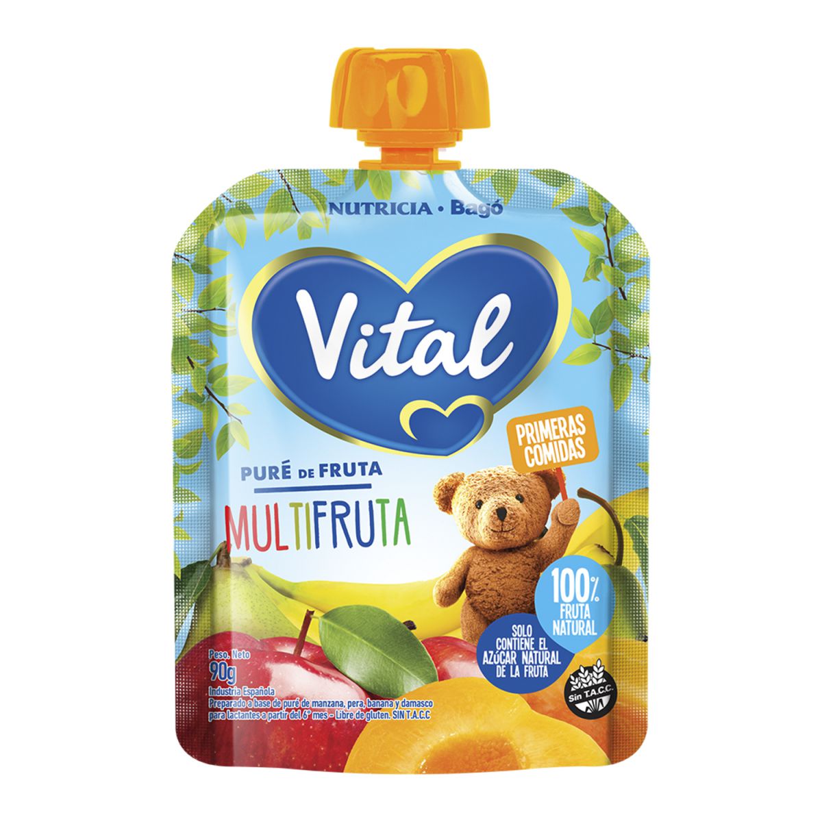Pure multifrutas por 90 gr