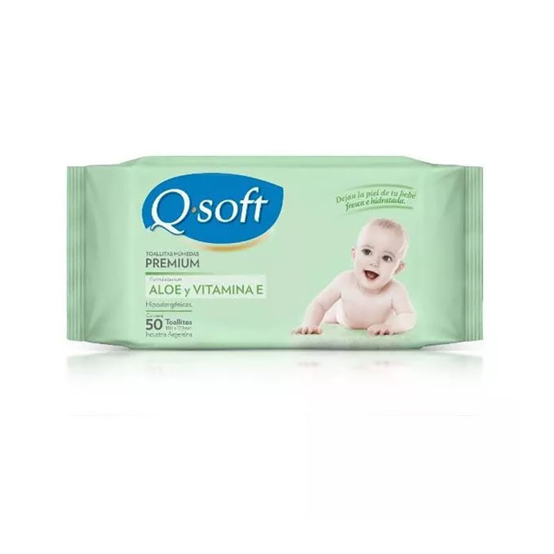 Toallas humedas baby flow aloe (50 unidades)