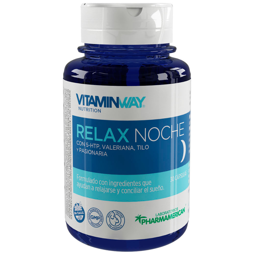 Suplemento dietario relax noche frasco (30 capsulas)