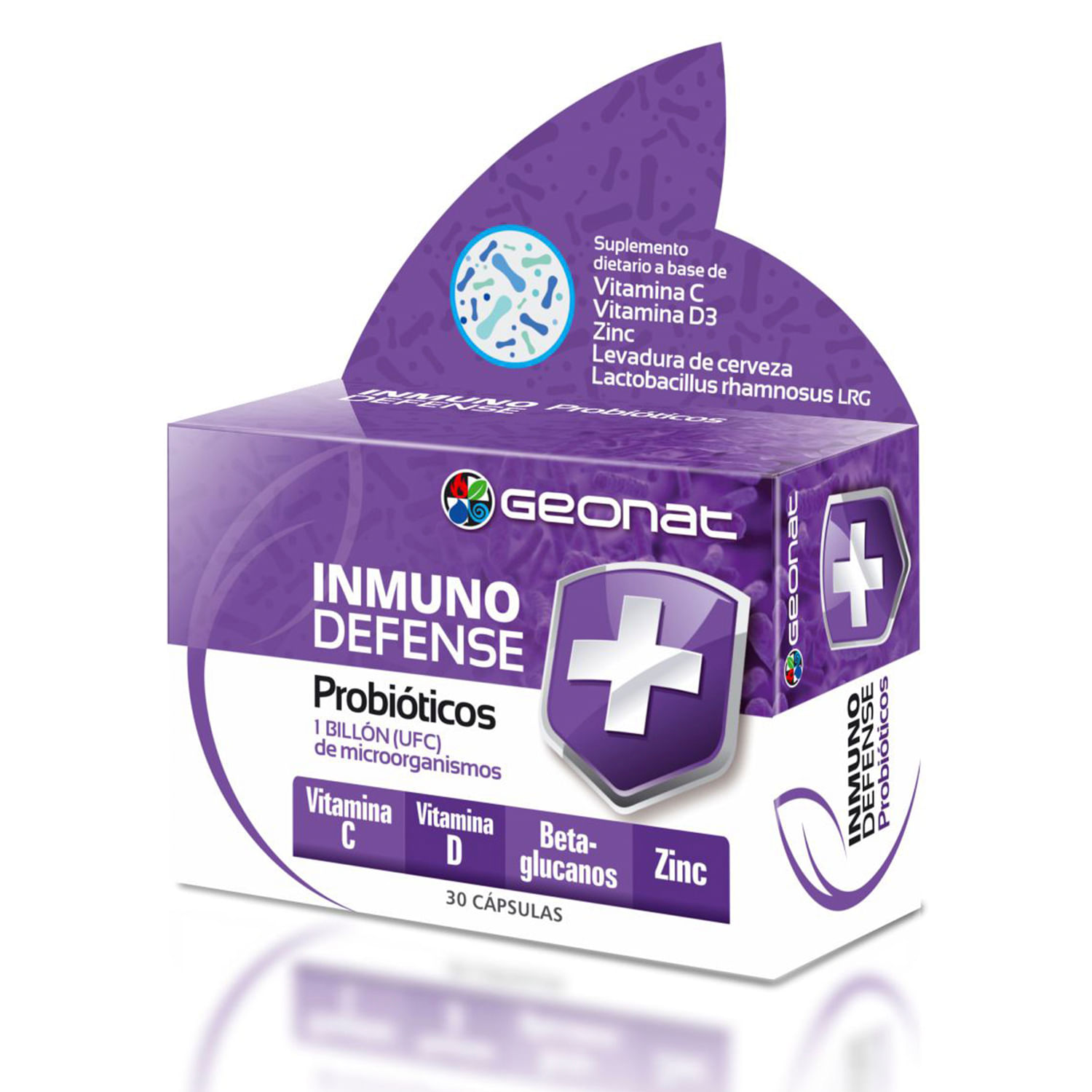 Suplemento dietario inmuno defense probiótico por 30 capsulas