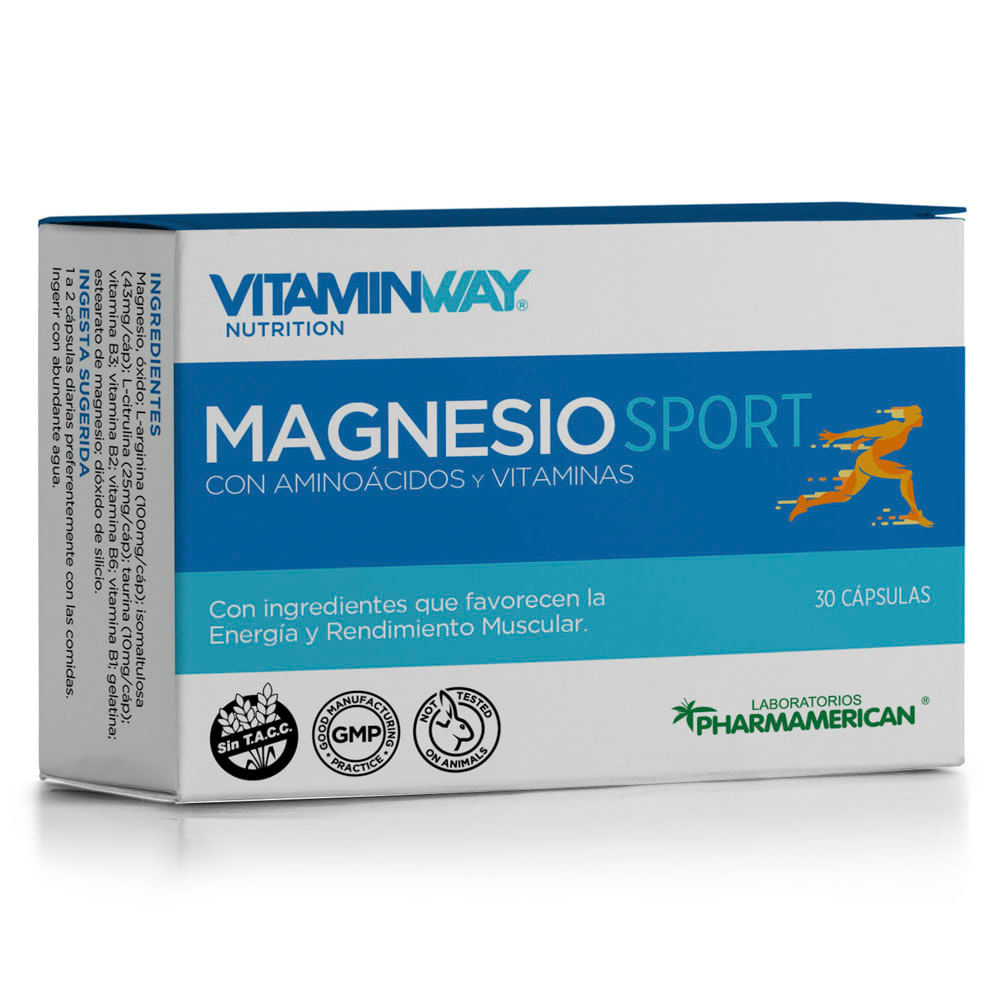 Suplemento dietario magnesio sport (30 cápsulas)