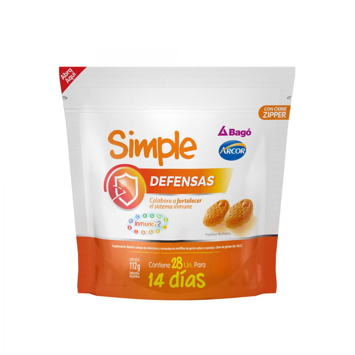 Suplemento dietario defensas (28 pastilla de goma)