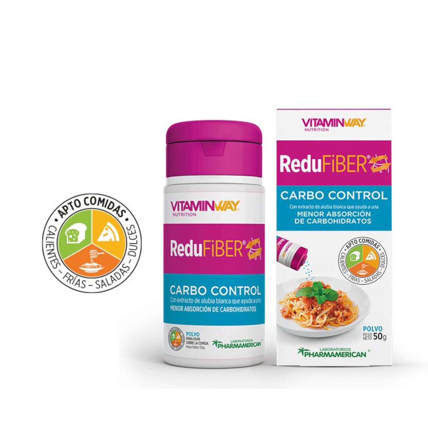 Suplemento dietario redufiber carbo control 50 gr