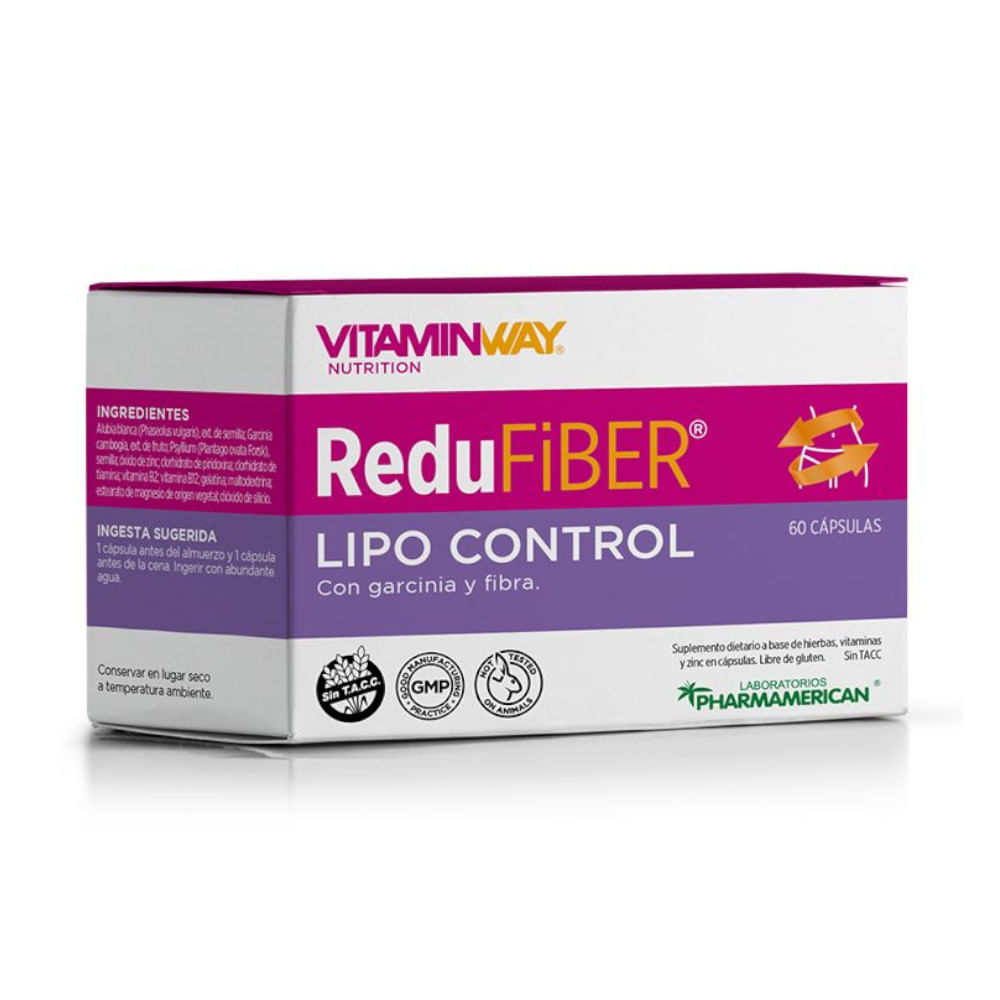 Suplemento dietario redu fiber lipo control (60 cápsulas)