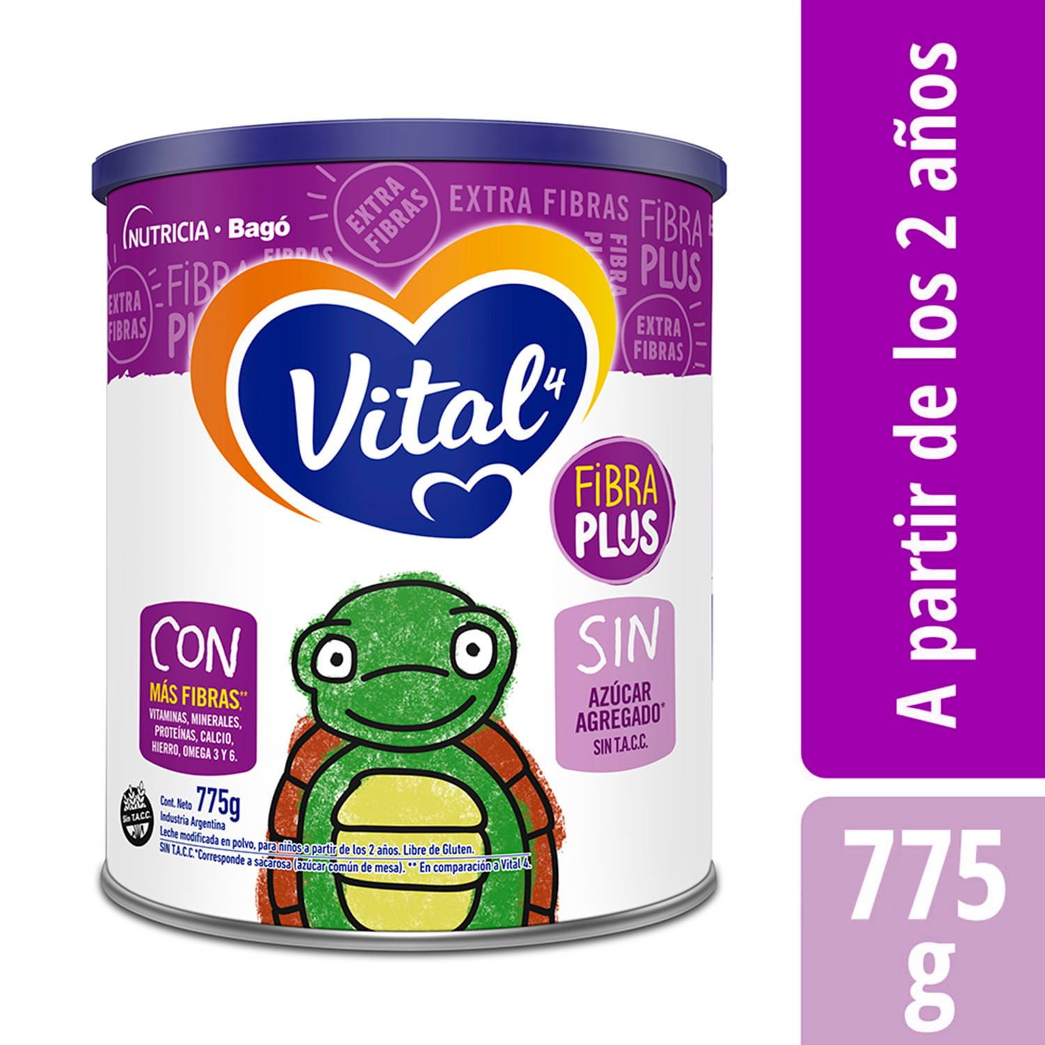 Leche infantil en polvo fibra plus 775 grs