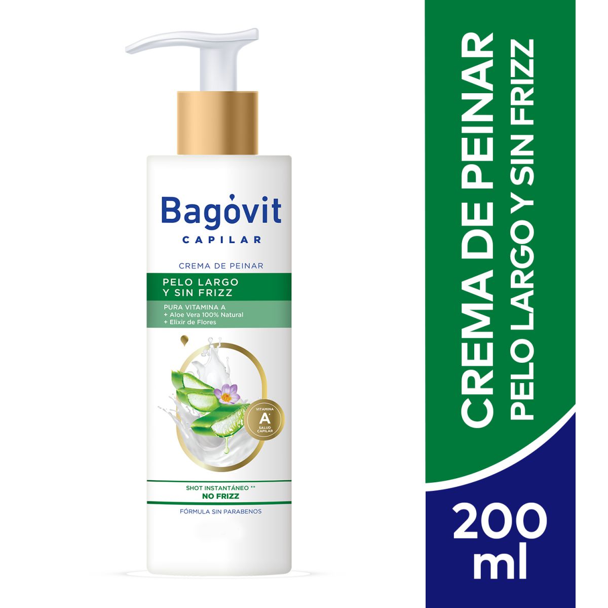 Crema para peinar pelo largo sin frizz 200 ml