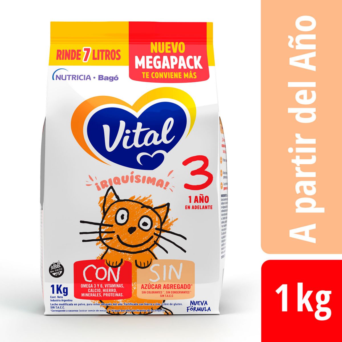 Leche infantil en polvo desde los 12 meses 1 kg