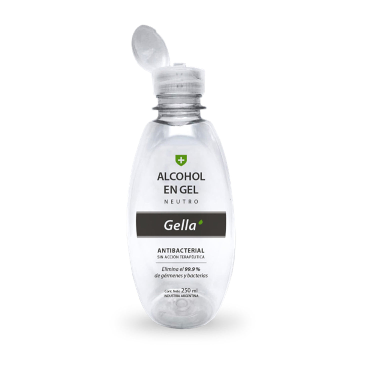 Alcohol en gel tapa flip top 250 ml