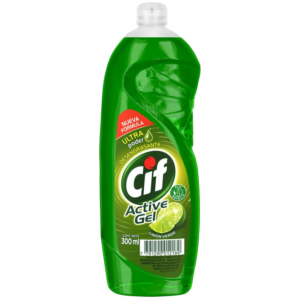 Detergente active gel con limon verde 300 ml