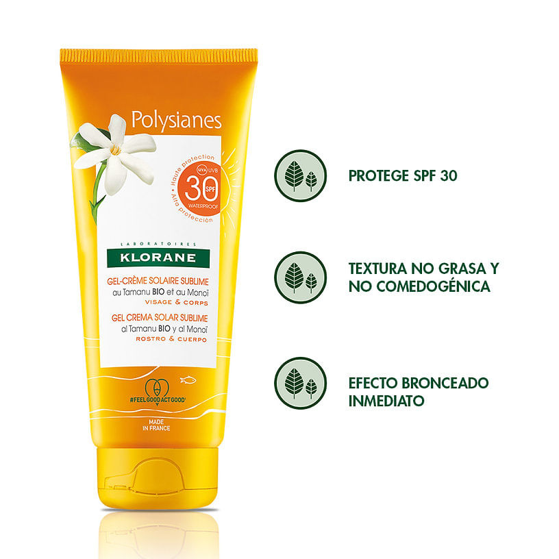 Klorane Polysianes Gel Solar Sublimadora Spf30 200ml