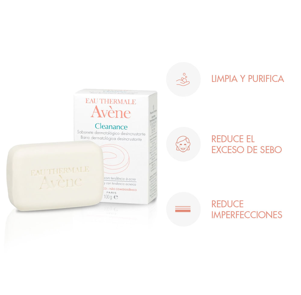 Jabón Dermatológico Avene Cleanance100g