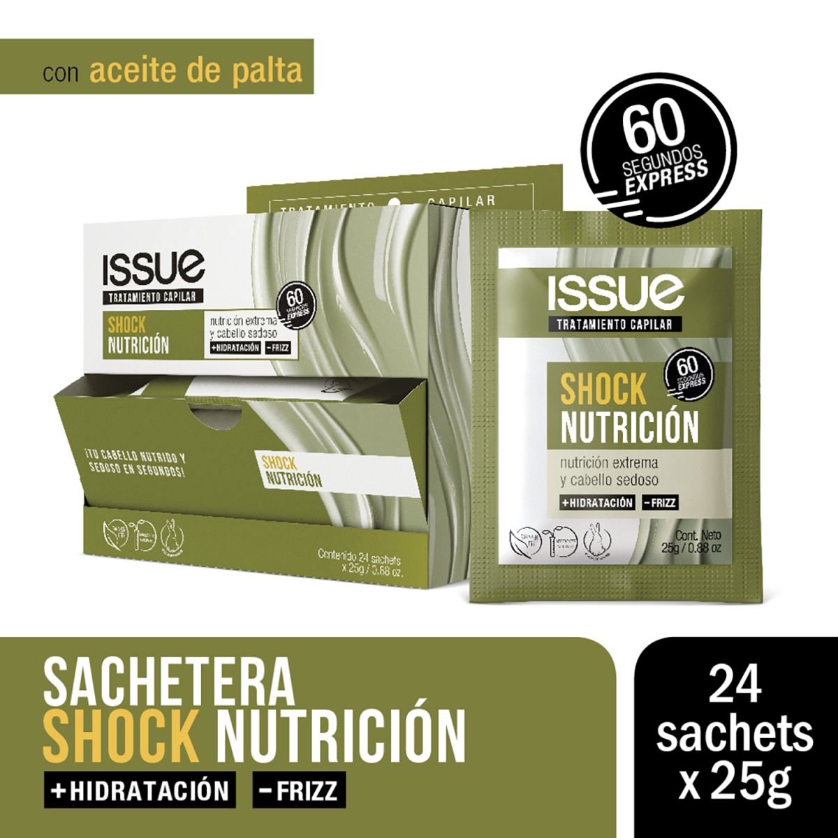 Tratamiento shock nutrición sachet 25 gr (24 unidades)